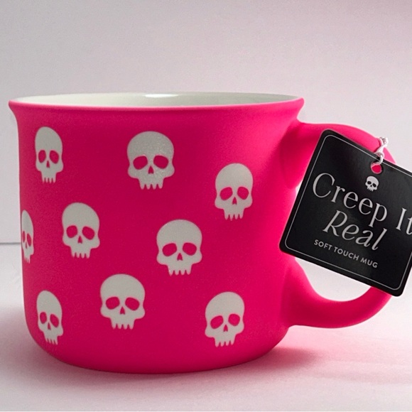 Eccolo | Dining | Eccolo Hot Pink Skull Halloween Coffee Mug 224 New ...